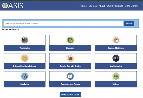OASIS (Openly Available Sources Integrated Search): base de dato de ...