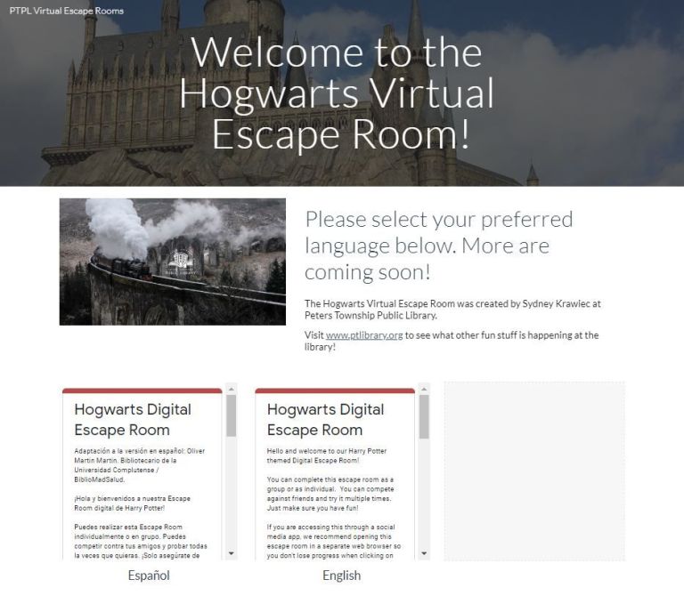 Una Escape Room sobre Harry Potter, gratis y diseñada por una ...