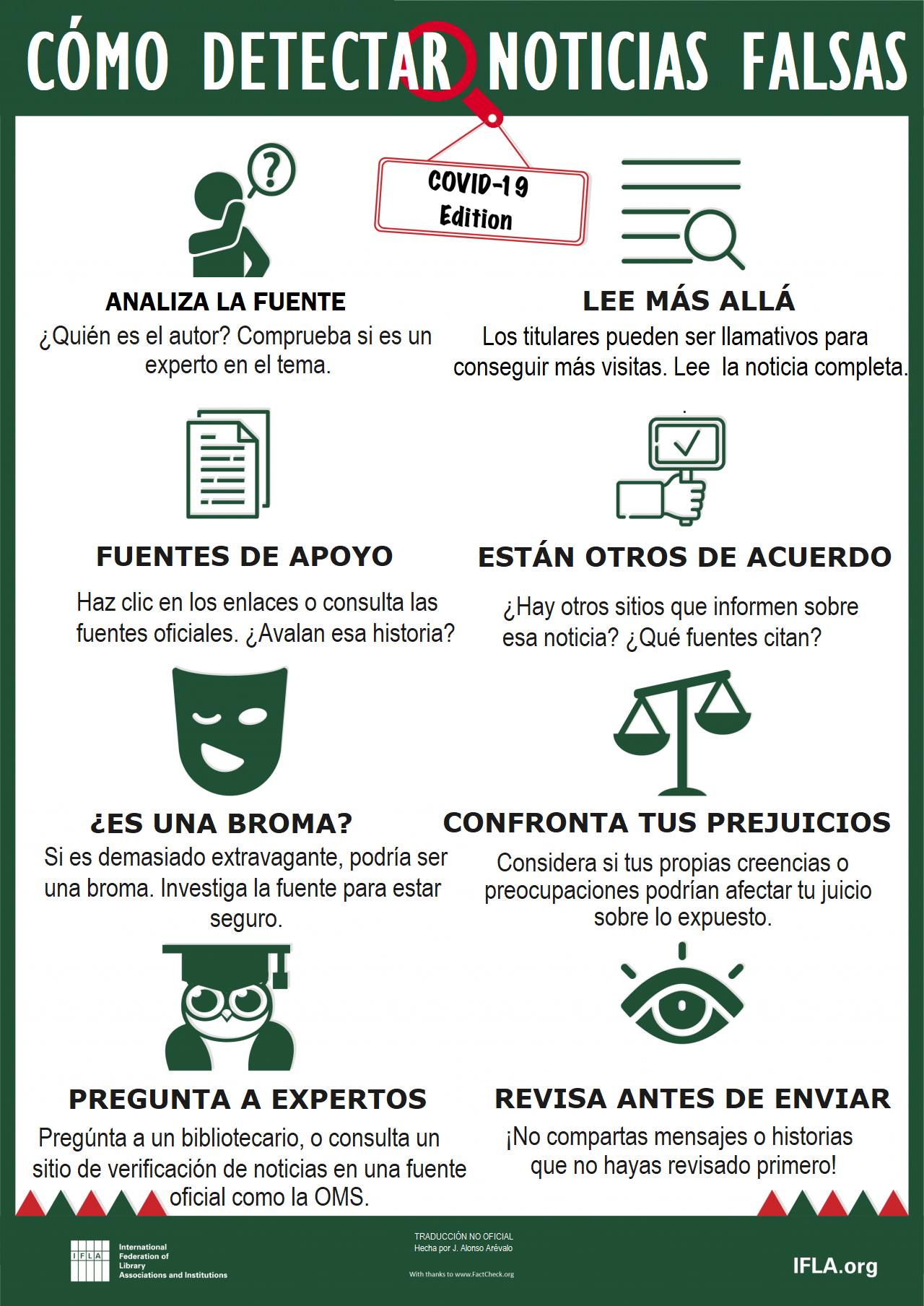 Cómo detectar noticias falsas en la situación actual del COVID-19 ...