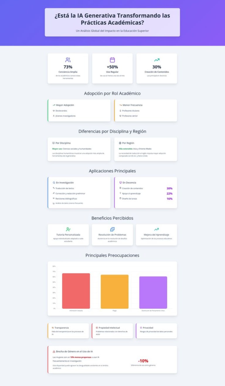 ¿Está la IA generativa transformando las prácticas académicas a nivel ...