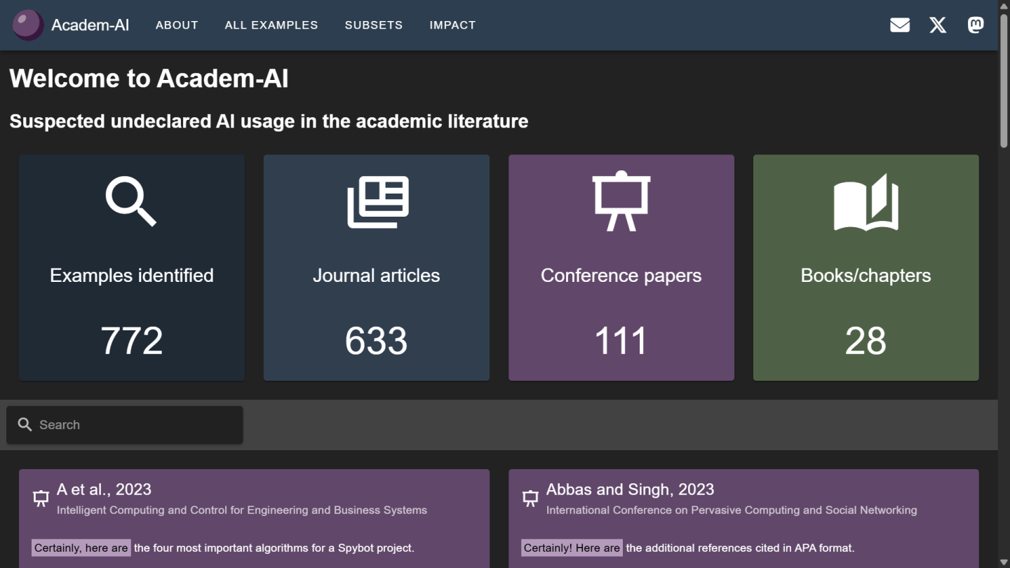 Academ-AI es un proyecto que detecta posibles casos de uso no declarado ...