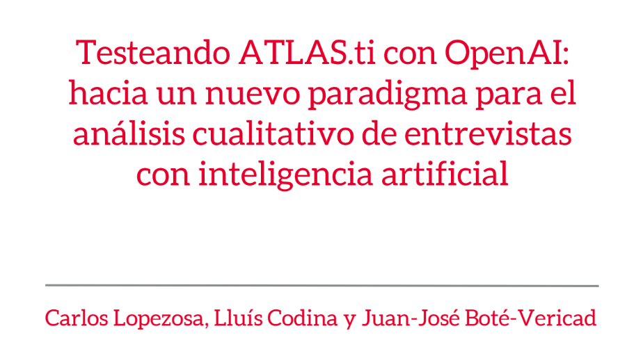 ATLAS.ti con OpenAI: hacia un nuevo paradigma para el análisis ...